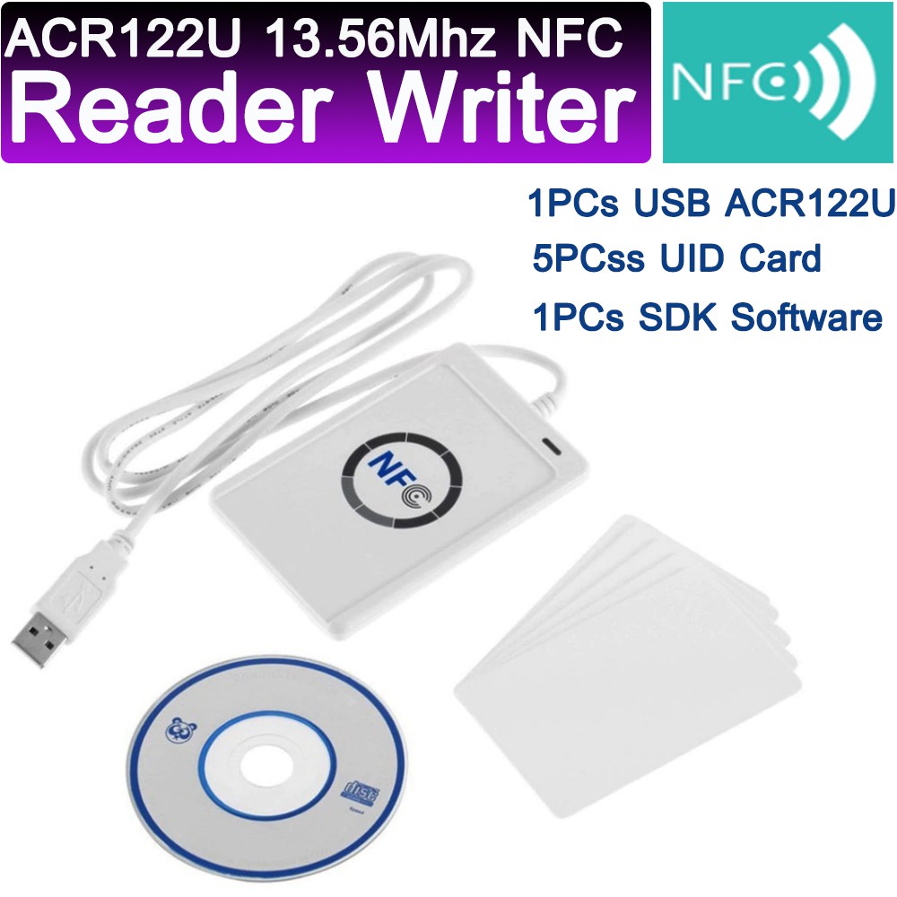 เครื่องอ่านและ เขียน NFC แบบ USB ACR122U - A9 13.56Mhz NFC Reader ...