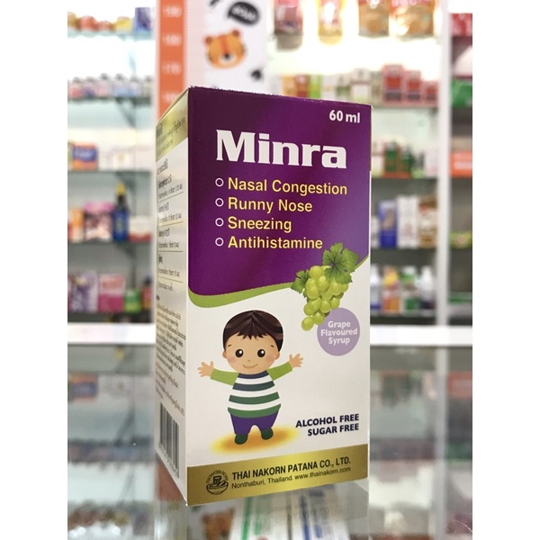 Minra Syrup 60ml รสองุ่น ของแท้ พร้อมส่ง - oatkiwi - ThaiPick