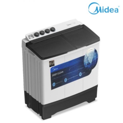 เครื่องซักผ้า 2 ถัง MIDEA รุ่น MT100W110 ขนาด 11 กก. สีขาว ใช้โค้ดติด ...