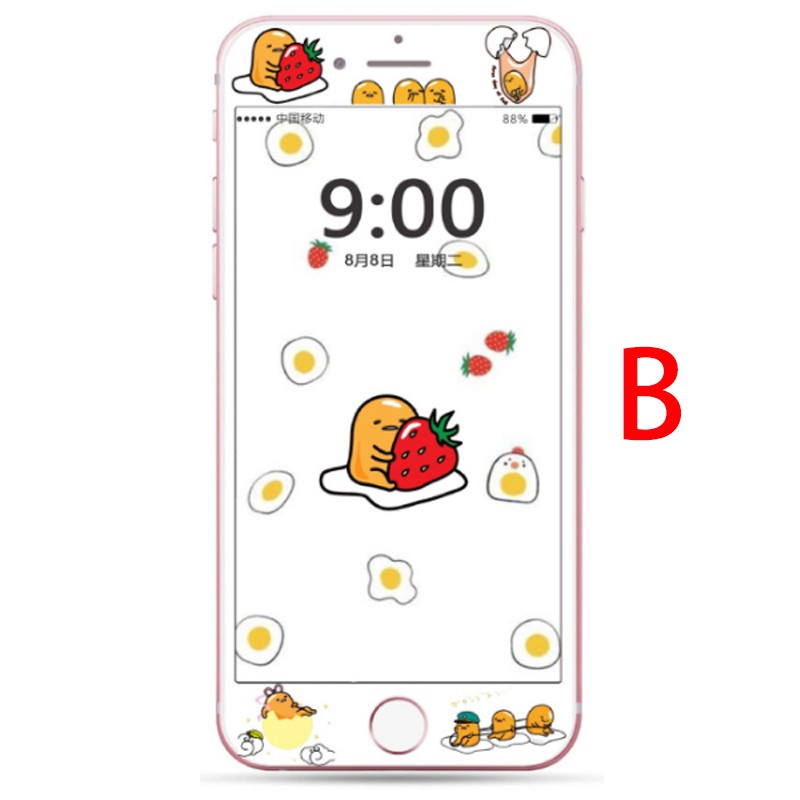 egg ฟิล์มกระจก iphone6 6s ฟิล์มกระจกเต็มจอ iphone6plus 6splus ฟิล์มป้องกัน iphone7plus 8plus ...