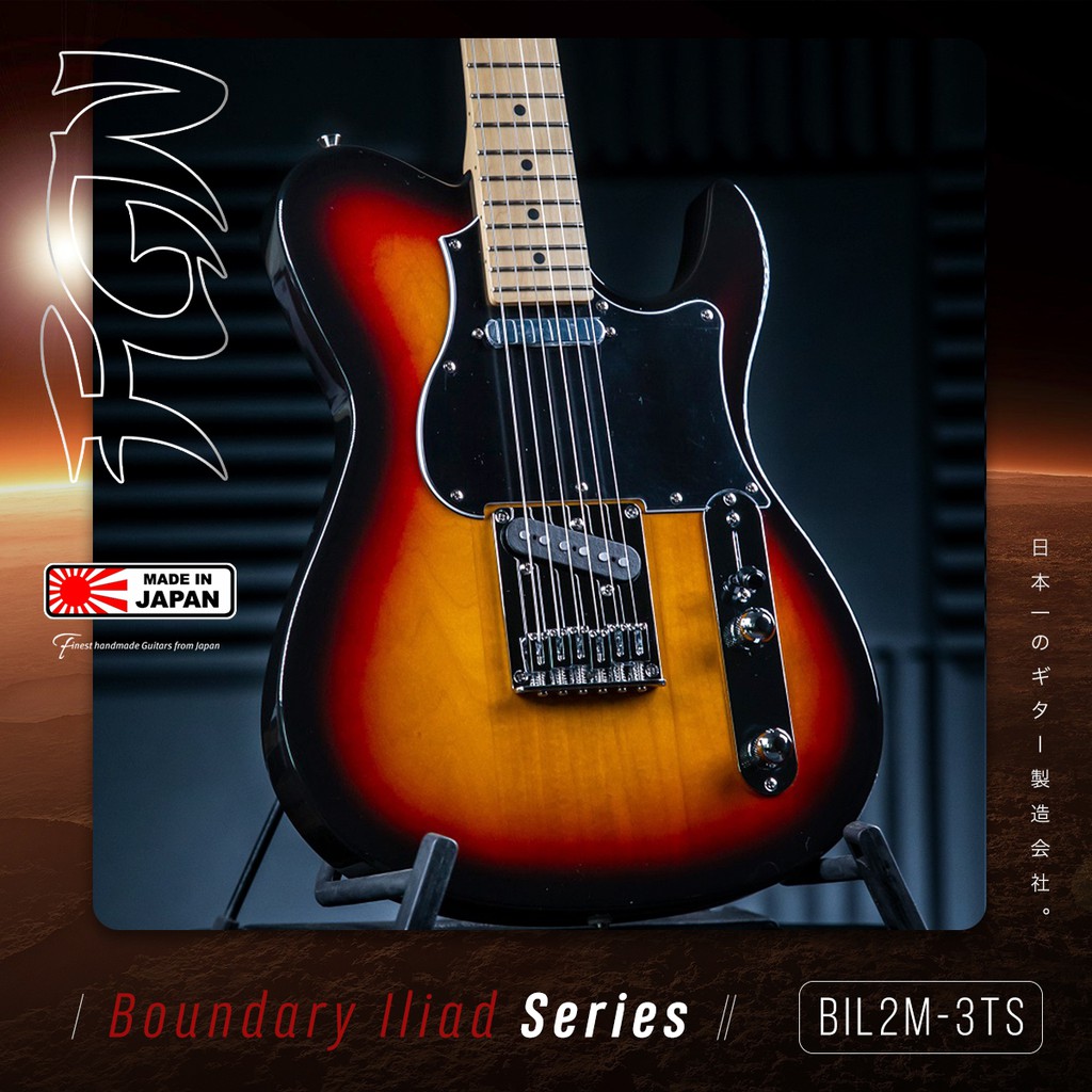 FGN BIL2-M/3TS I กีตาร์ไฟฟ้าทรง Classic Tele (3 Tone Sunburst) Made in ...
