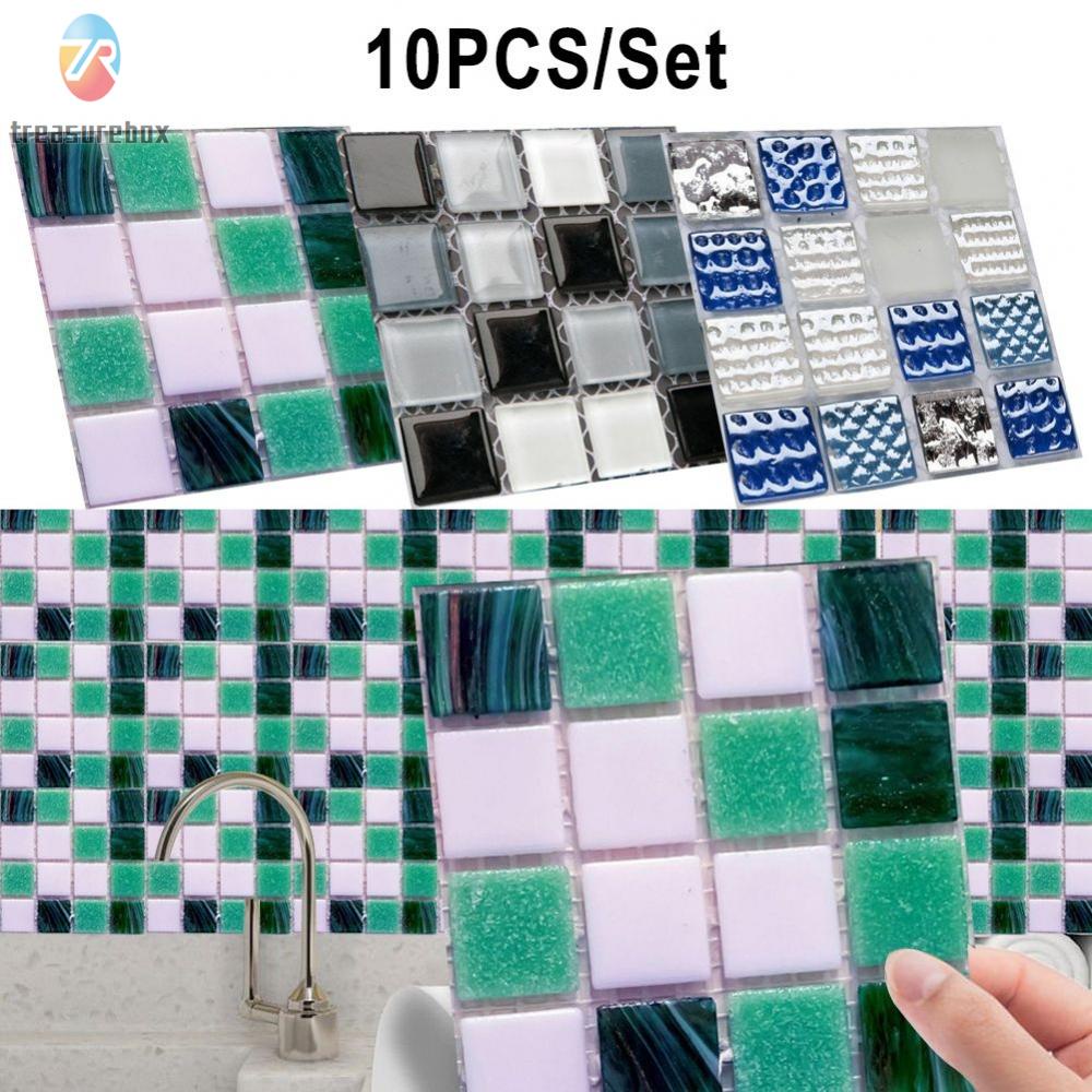 TRSBXWall Stickers Kitchen Tile Stickers Mosaic Tile Stickers Mosaic ...