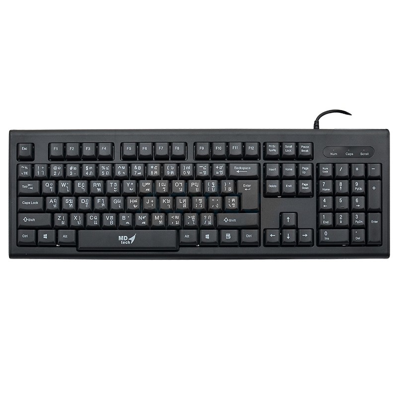 USB Keyboard MD-TECH (KB-16) Black | Shopee Thailand
