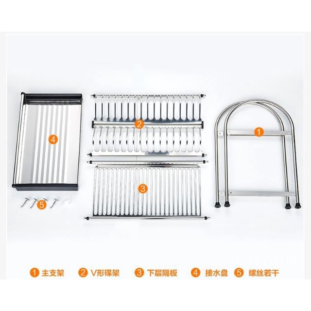KT WARE 2 or 3 tier SUS 304 DISHS RACK MULTI RACK RAK PINGGAN STAINLESS ...