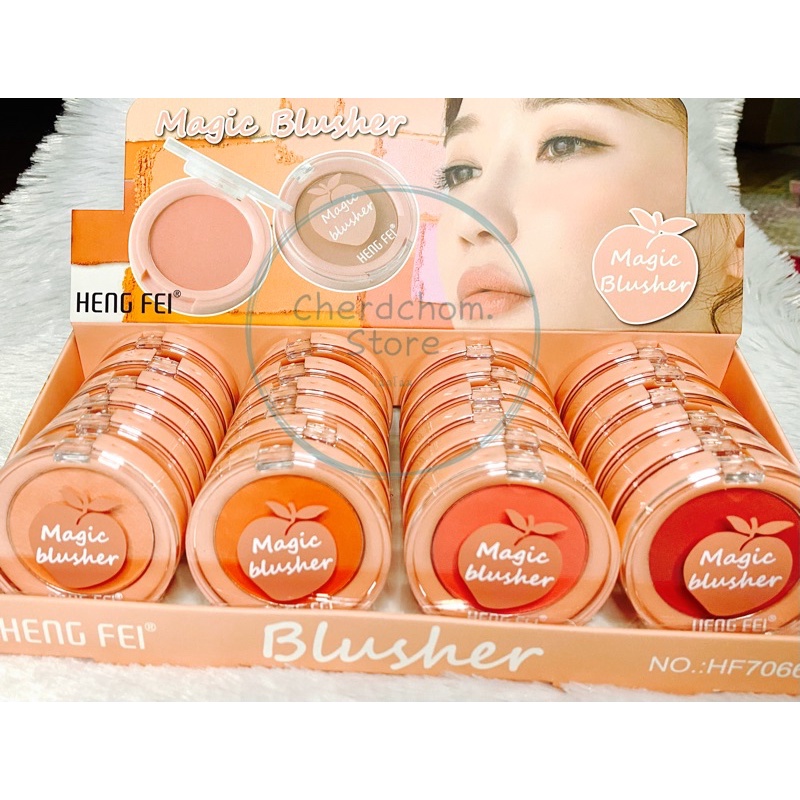 Magic Blusher บลัชออน โทนส้มพีช เนื้อฝุ่น - cherdchom_store - ThaiPick