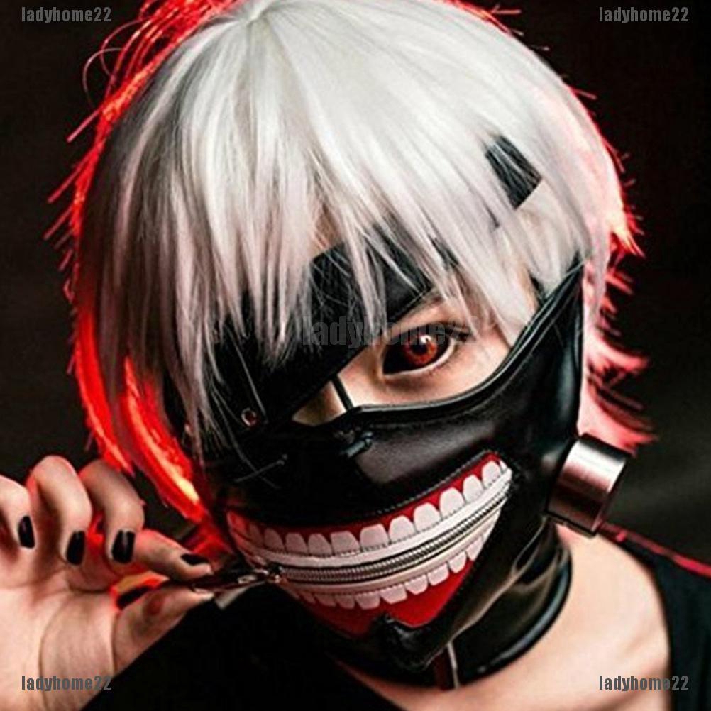 LH&1 Pcs Anime Cosplay Mask for Tokyo Ghoul Kaneki Ken Adjustable ...
