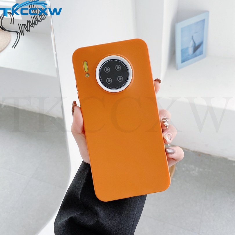 เคสโทรศัพท์มือถือ ซิลิโคนนิ่ม กันกระแทก สีแคนดี้ 3 in 1 สําหรับ Huawei Mate 40 Mate 30 P40 P30 ...