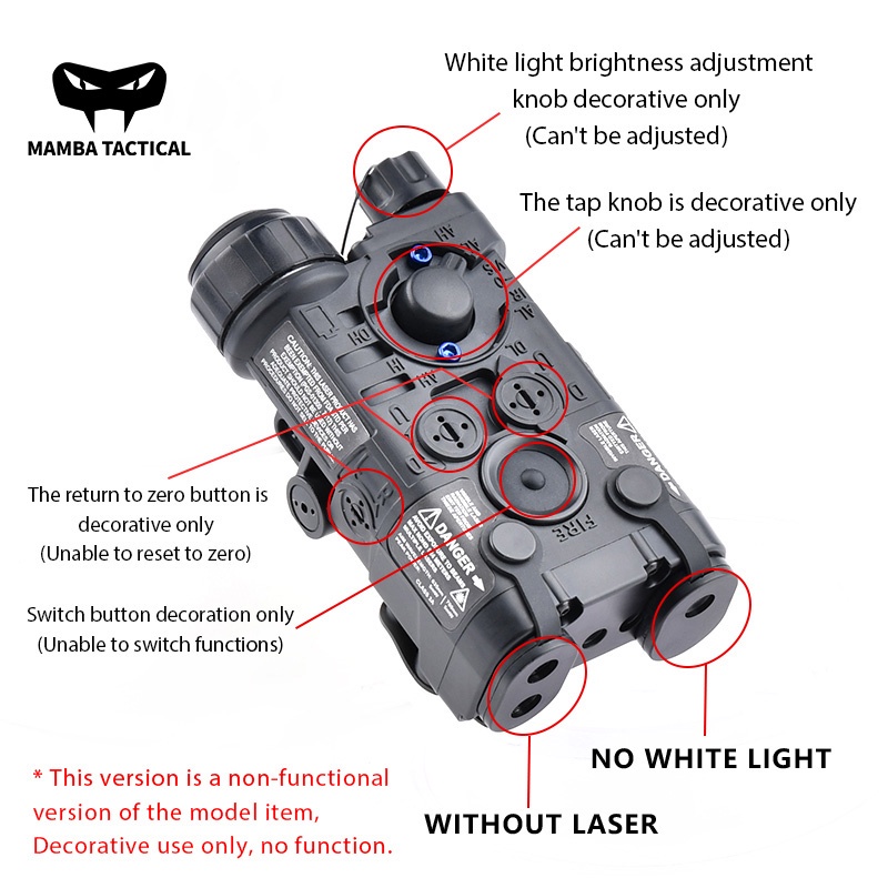 Tactical Nylon L3 NGAL Tactical Laser Indicator DBAL A2 PEQ Box Dummy ...