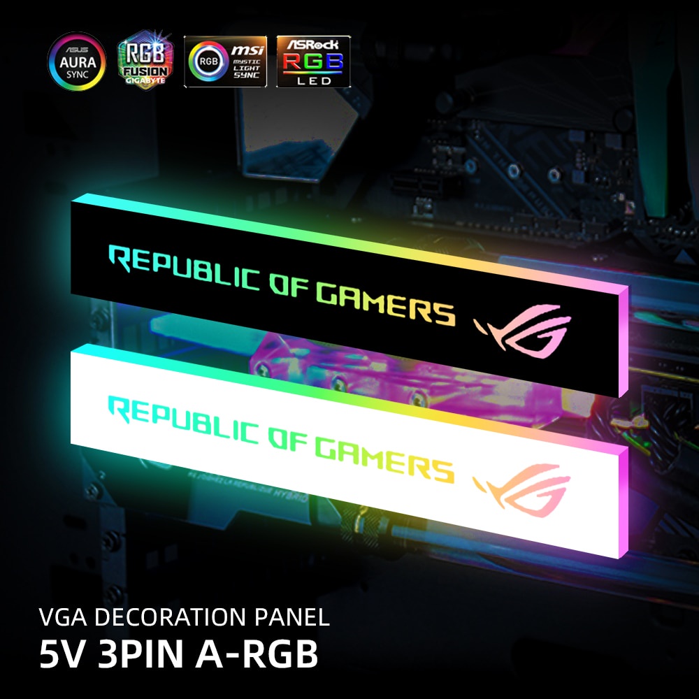 ไฟเคสคอมพิวเตอร์ Case Side GPU Backplate Panel Chassis light board For ...