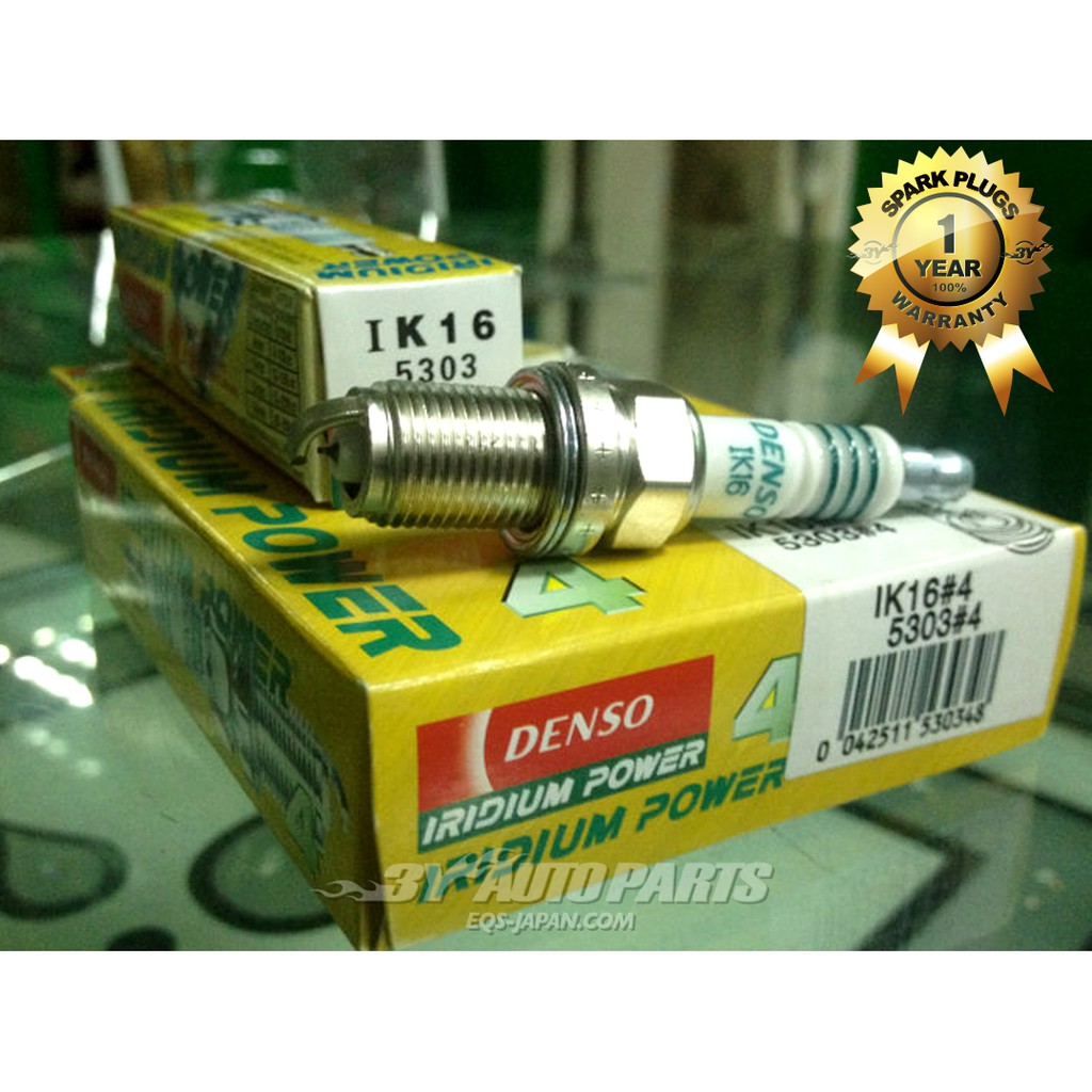 ส่งฟรี พร้อมส่ง 3Y หัวเทียนไฟฟ้า โลหะผสมอิริเดียม DENSO IK16 (เดี่ยว ...