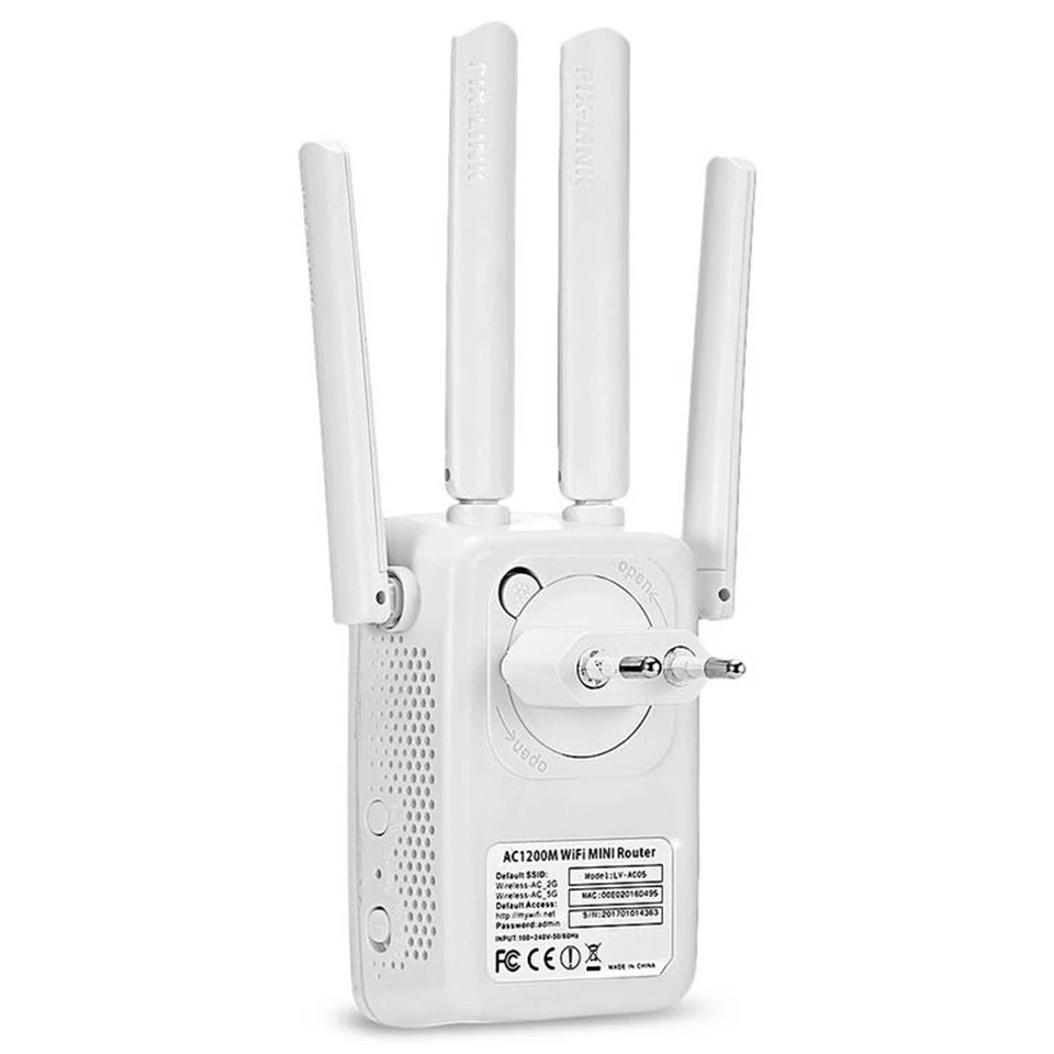 PIX-LINK AC05 1200Mbps Dual Frequency 2.4G 5G Wireless Repeater High ...