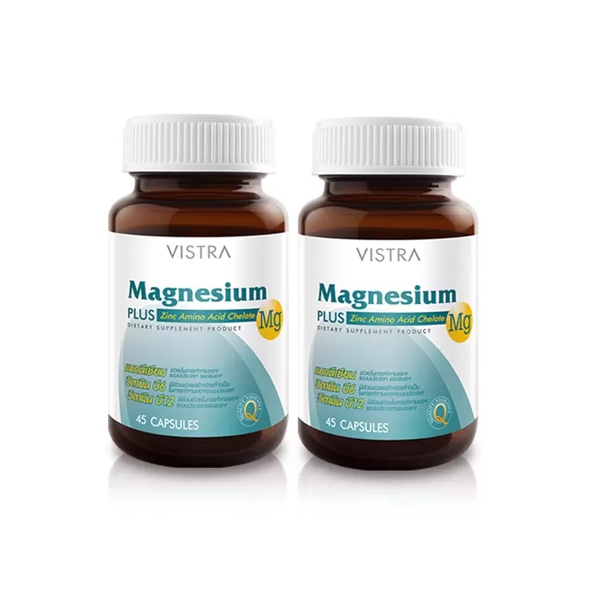 Vistra Magnesium Complex Plus 30 เม็ด x2 - healthyfamilyboy - ThaiPick