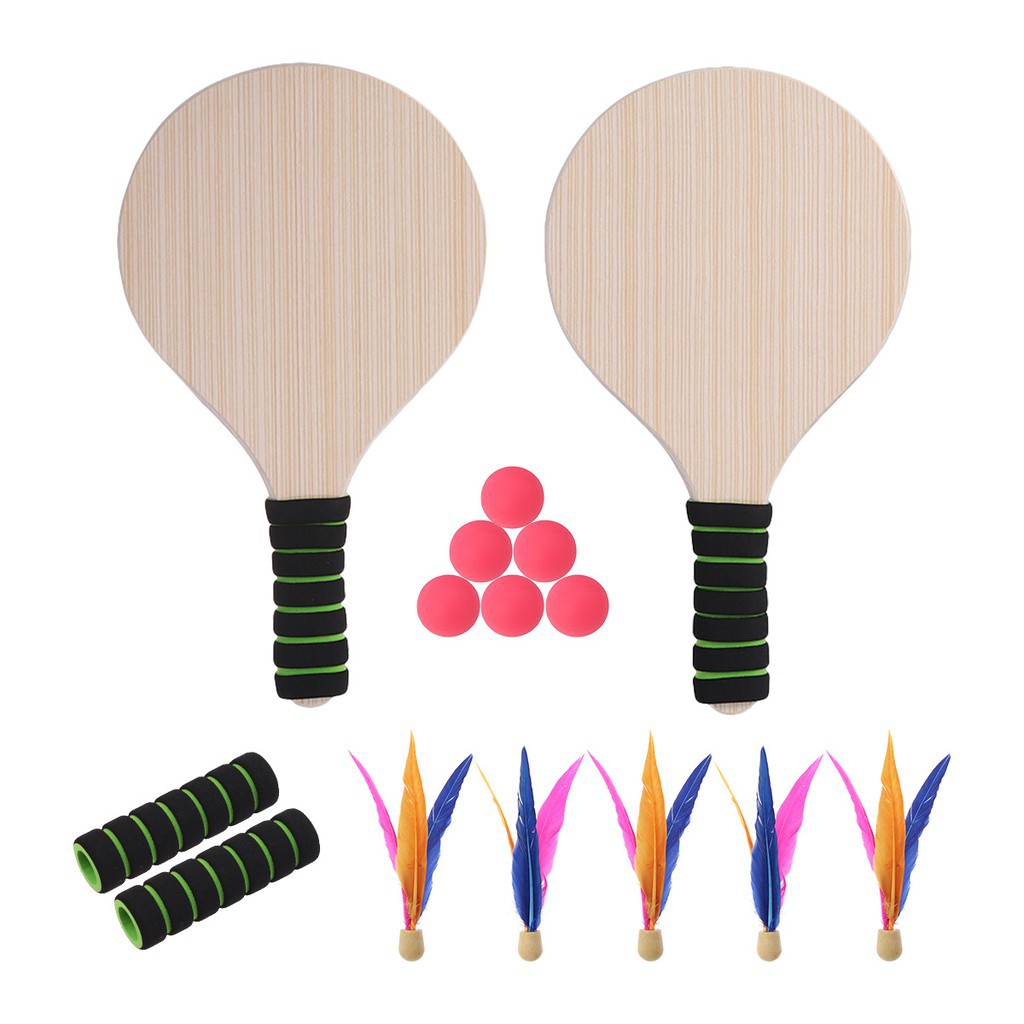 Beach Paddle Ball Game Beach Badminton Tennis Racket Paddles Indoor ...