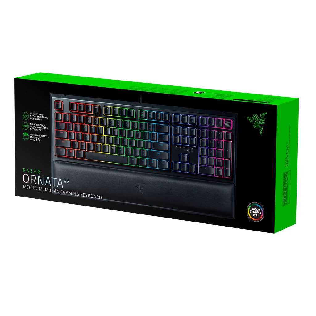 RAZER KEYBOARD ORNATA CHROMA V2 - MECHA-MEMBRANE SWITCH (GMK-000449 ...
