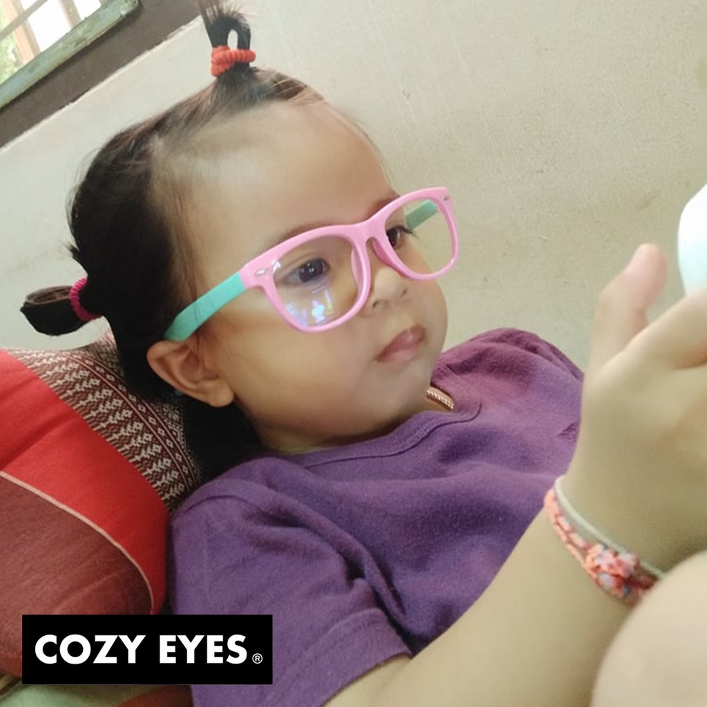 ราคาพิเศษ แว่นกรองแสงสีฟ้า รุ่นอายุ 2-5 ขวบ COZY EYES ตัดแสงฟ้าจากมือ ...