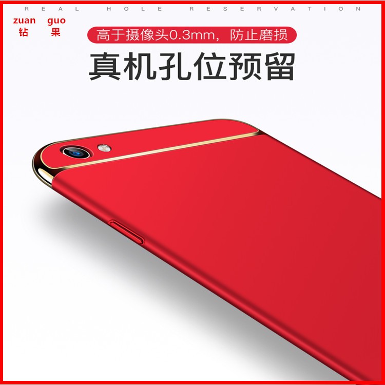 3 In 1 เคสกันกระแทกแบบแข็งหมุนได้ 360 องศาสําหรับ Oppo R9S (Rose Gold) - fmdestore1.th - ThaiPick