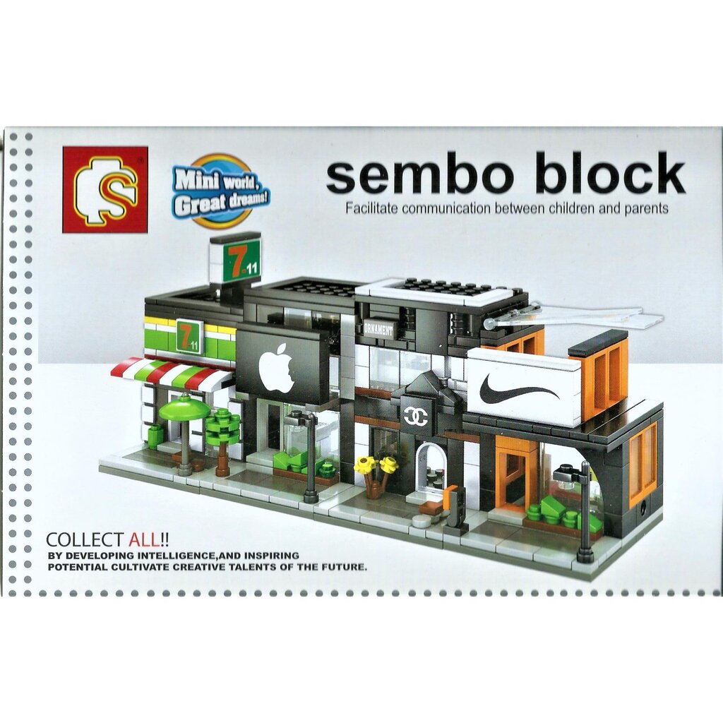 ตัวต่อ SEMBO BLOCK HAAR ร้านค้า สะดวกซื้อ เซเว่น อีเลเว่น 7-ELEVEN 7-11 ...