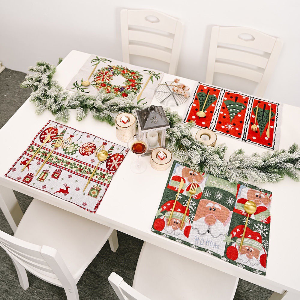 Christmas Table Runner/Christmas Tablecloth/knitted Cloth Table Runner ...
