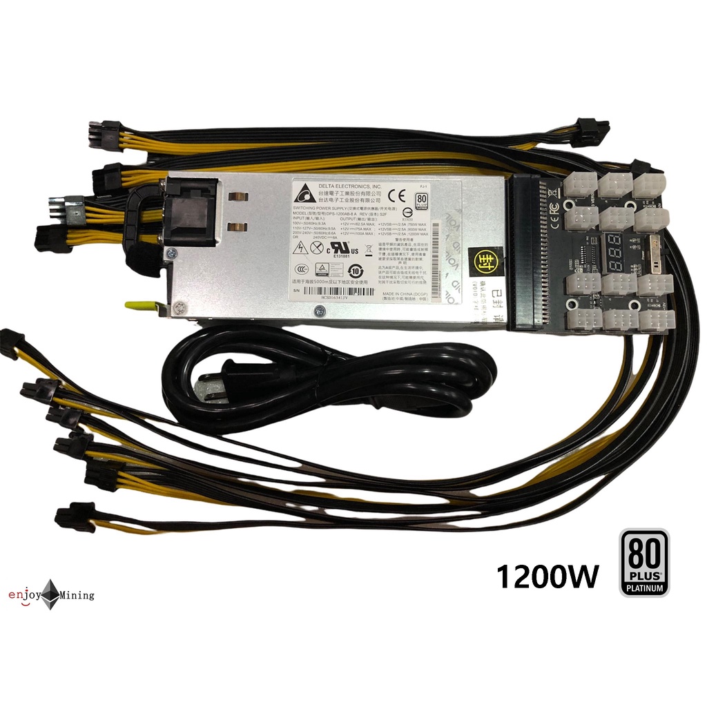 PSU SERVER 750w-1800w จ่ายไฟการ์ดจอ ครบชุดพร้อมขุด สาย6เส้น ...