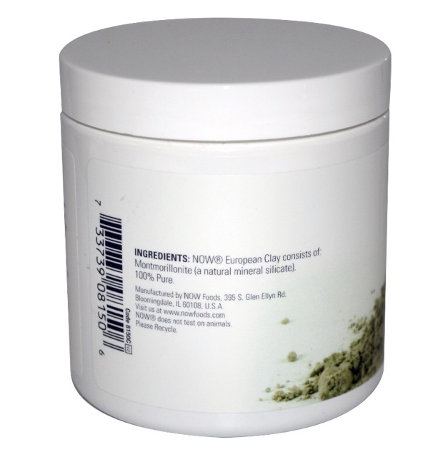 Now Foods Solutions European Clay Powder Facial Detox 6 oz (170 g) - bh ...