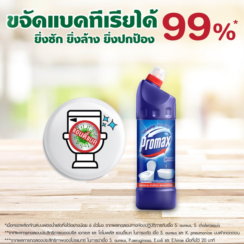799 ส่งฟรีPromax Toilet Cleaner Blue 900 ml.x3โปรแม็กซ์แอคทีฟ บูล น้ำยา ...