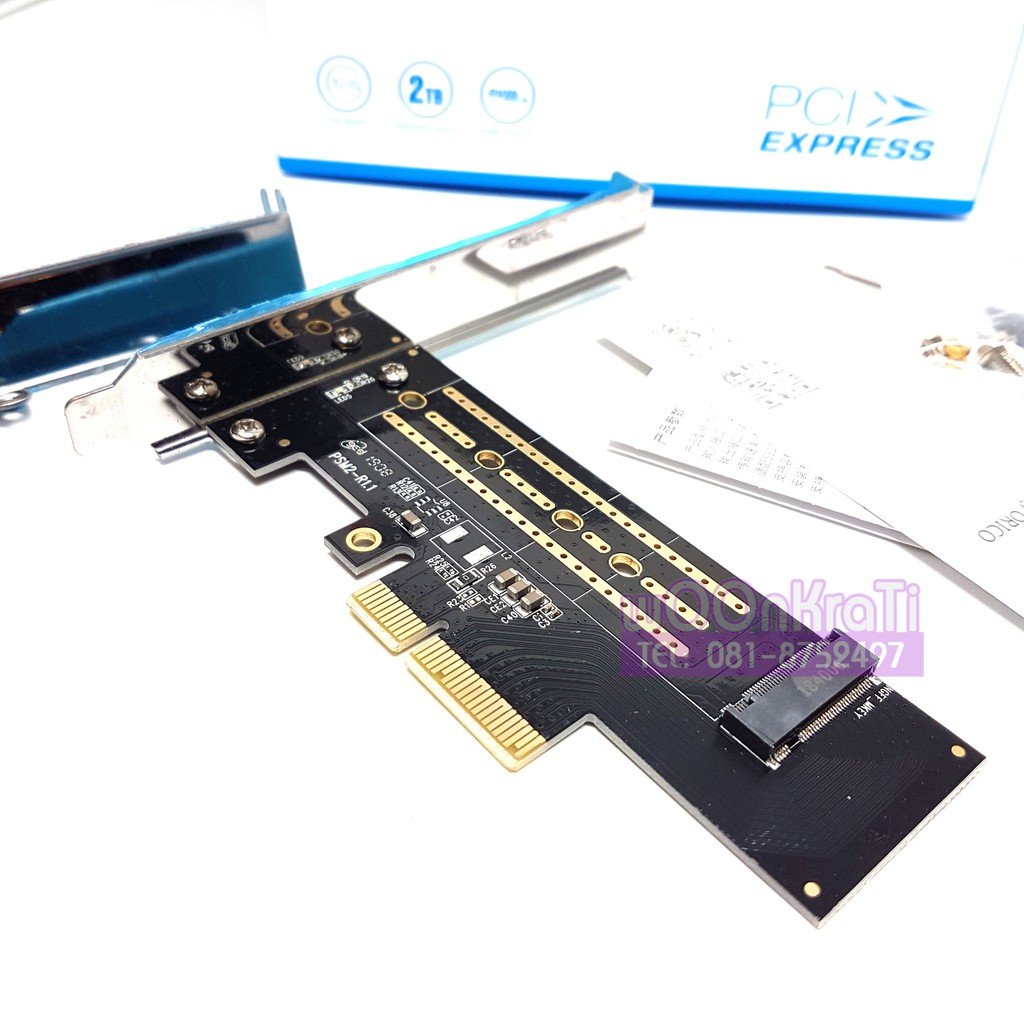 ORICO PSM2 M.2 NVME to PCI-E 3.0 X4 Expansion Card Black Warranty 2 ...