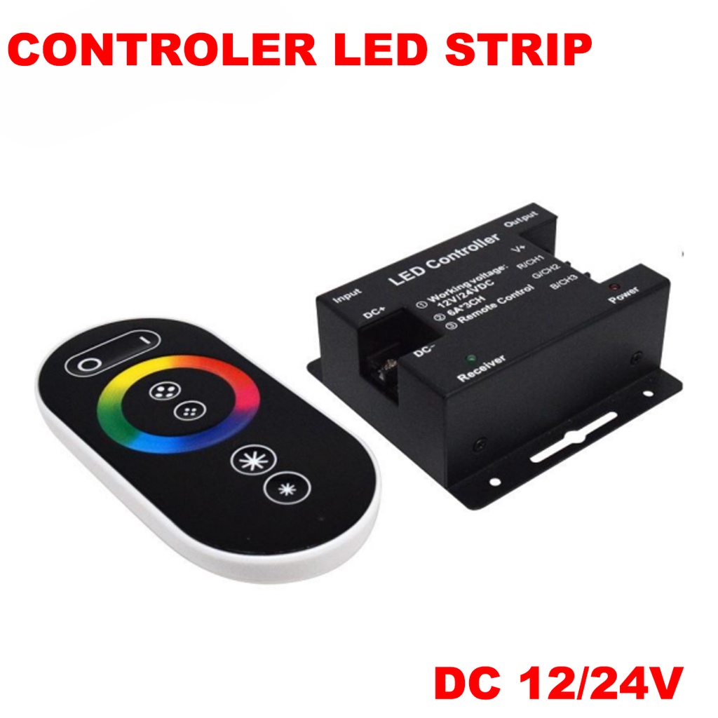 12-24v 18A 3 ช่อง RGB TOUCH SERIES RGB Led Strip รีโมทคอนโทรล ...