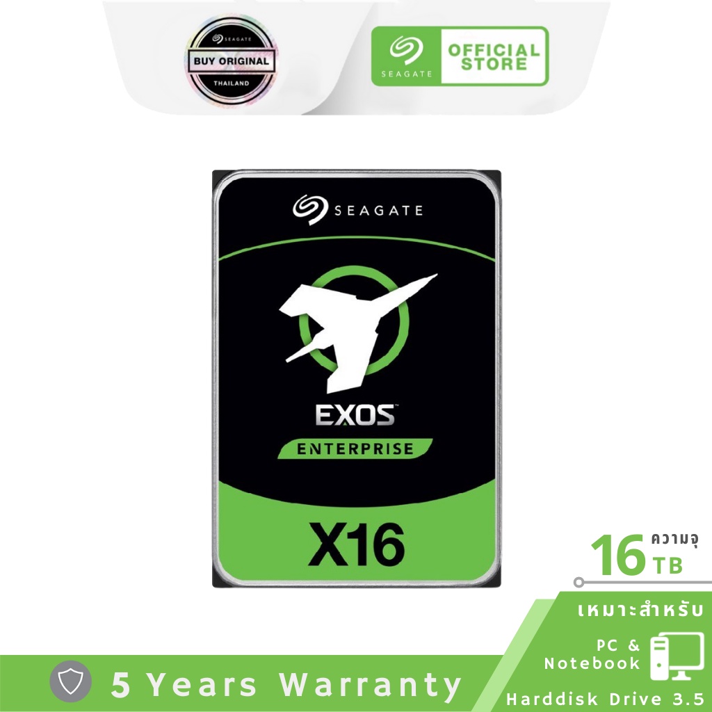 Seagate 16TB Exos X16 3.5 Enterprise HDD SATA 3.0 (6GBS) 256MB 7200RPM (ST16000NM001G) - seagate ...