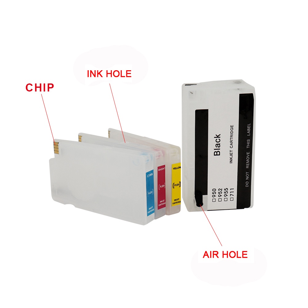 For HP 950 951 Refillable Ink Cartridges 950 XL 951XL for HP Officejet ...