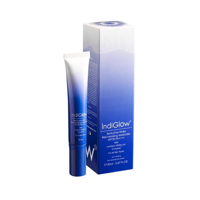 ส่งฟรี Indiglow Seductive White Rejuvenating Moisturizer SPF30 PA (20 ...