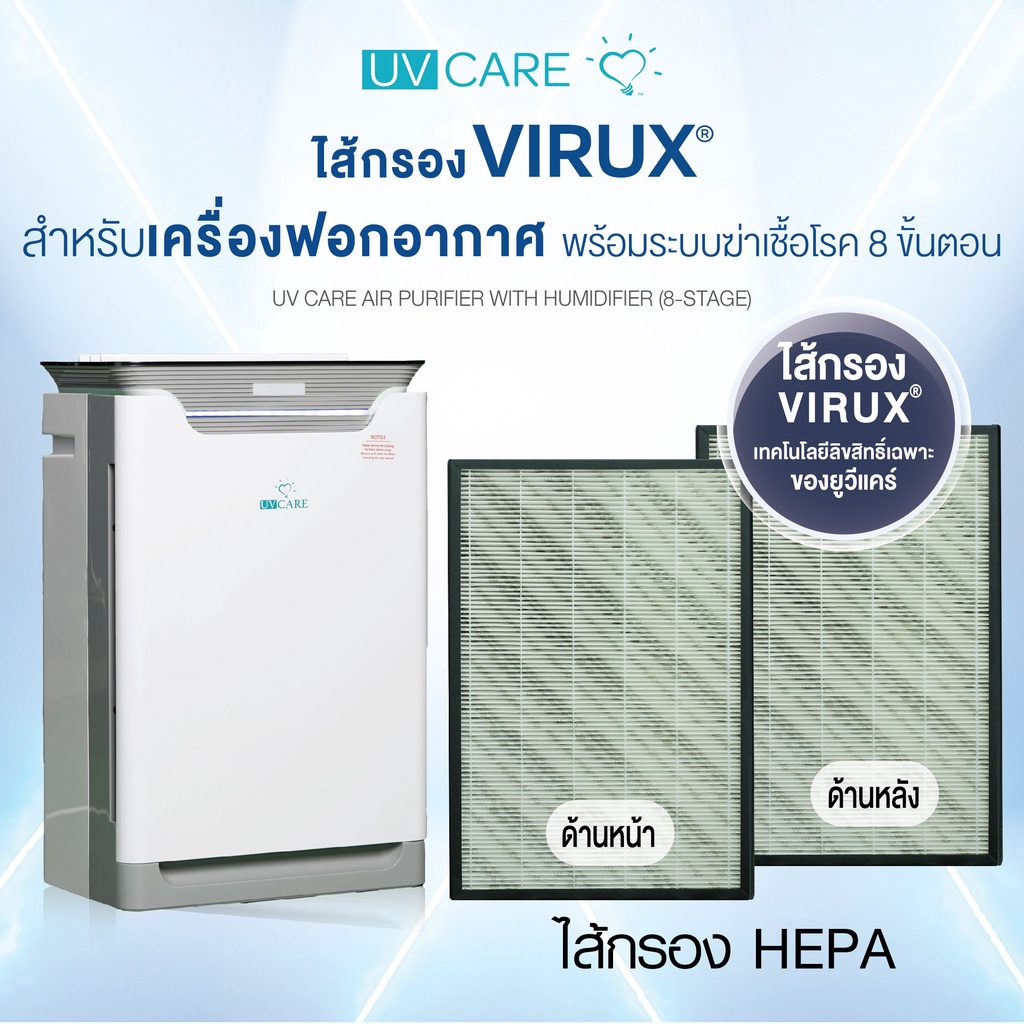 UV Care Filter สำหรับ Air Purifier With Humidifier (8 Stages) with HEPA ...