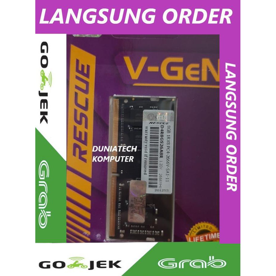 แกะ:Sodimm Ddr4 8gb c21300 2666 Mhz Vgen Ram Lato 8gb VGen Rescue ...