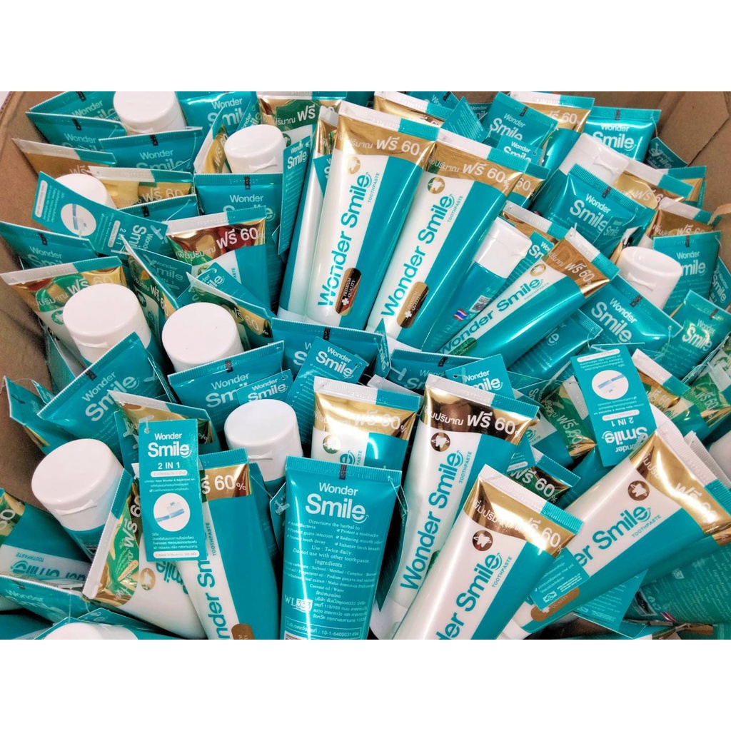 ของแท้100 ยาสีฟัน Wonder Smile Toothpaste วอนเดอร์ สไมล์ ทูธพาส ( 80 ...