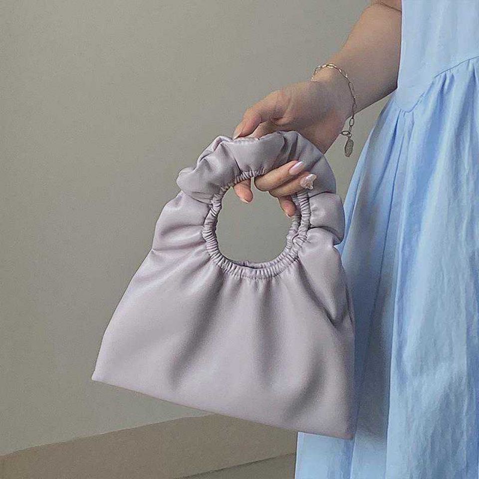Summer Korea Cloud Bag Shoulder Bag Female 2020 New Soft Leather Fold ...
