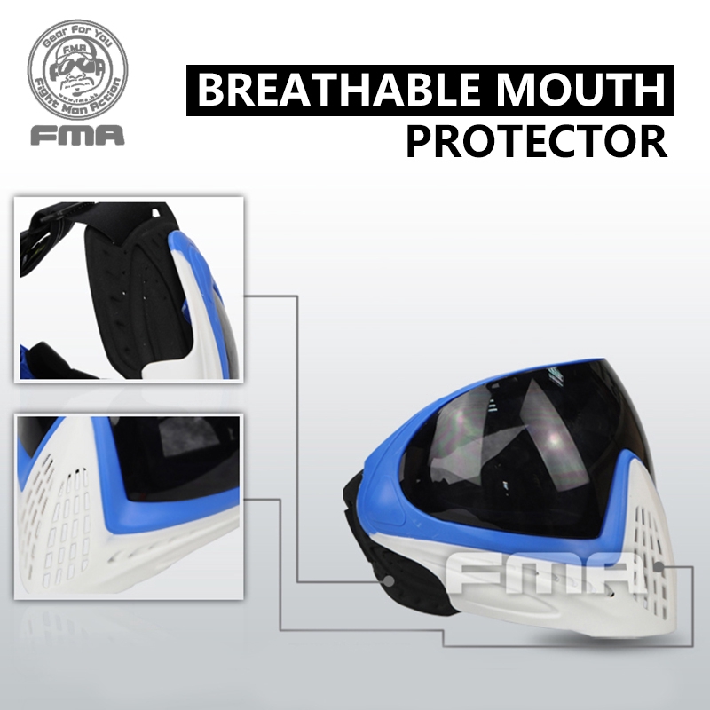 FMA F1 Full Face Safety Mask Face Guard Anti-fog Goggle Mask F0001 ...