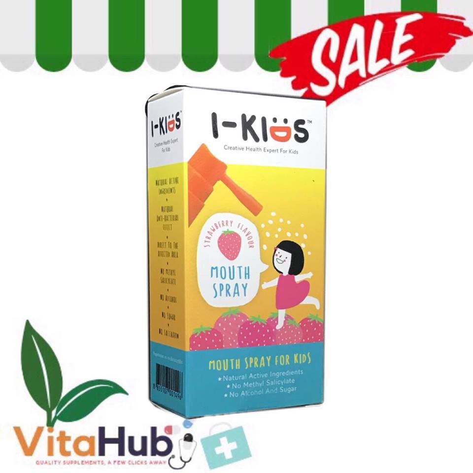 160/ขวด หมดอายุ 2022 i-KIDS Mouth Spray สเปรย์พ่นสำหรับเด็ก 15ml พร้อม ...
