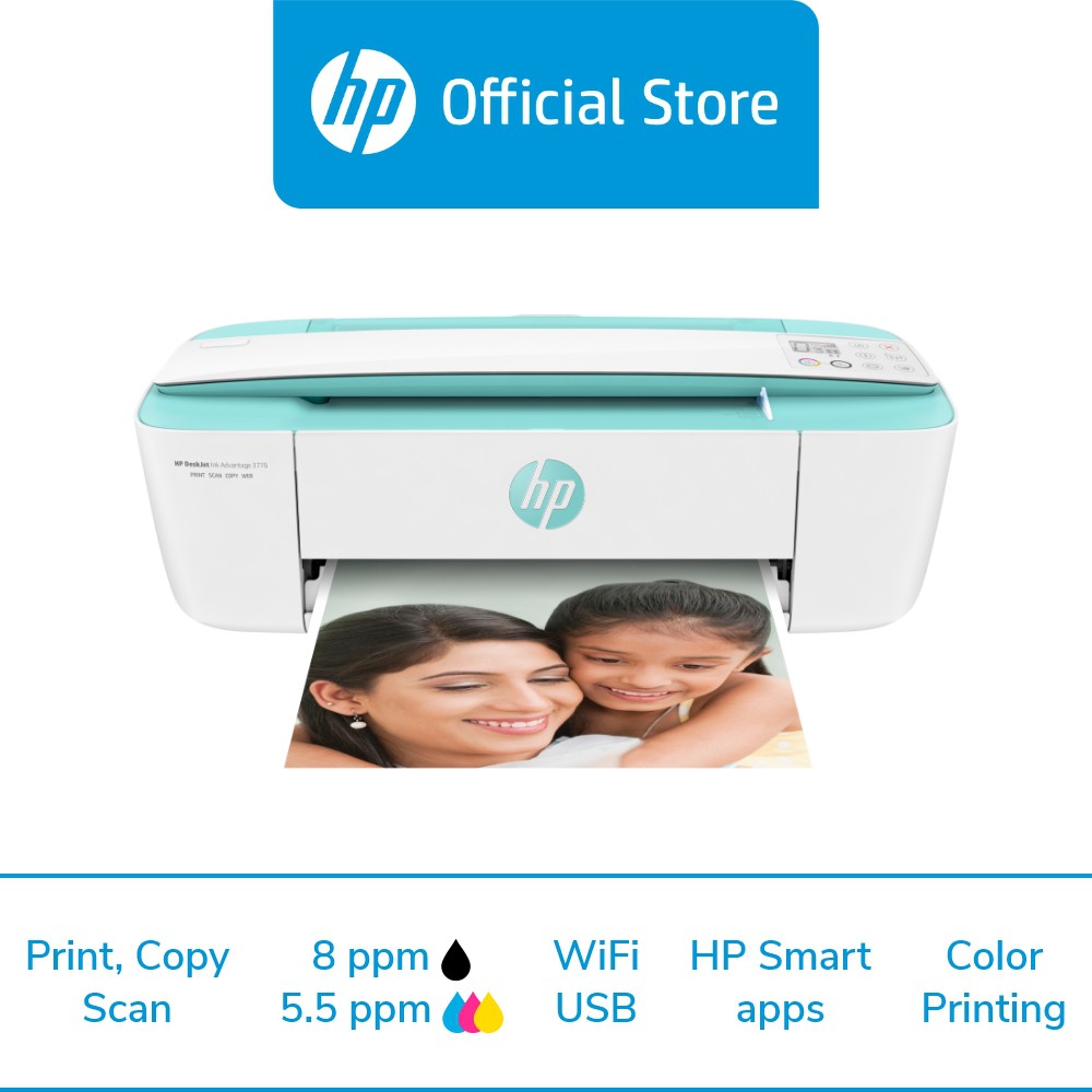 เครื่องปริ้น HP รุ่น DeskJet Ink Advantage 3777 All in One Printer ป ...