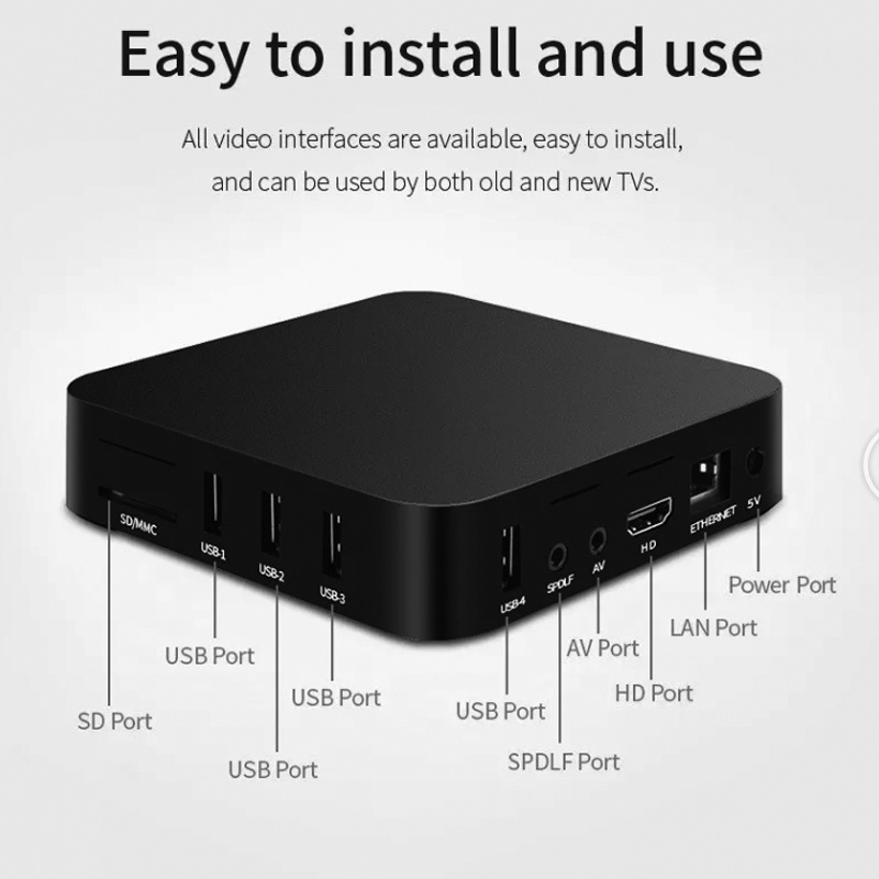 MVP MXQ Pro 4k Android 10.1 กล่องทีวี 16GB 3GBHD 3D 2.4G WiFi Youtube Media Player ชุดกล่อง ...