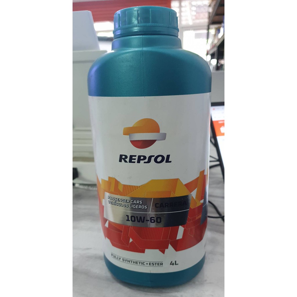 REPSOL CARRERA 10W-60 FULLY SYNTHETIC 100% RACING ขนาด 4 ลิตร - sp_autoparts - ThaiPick