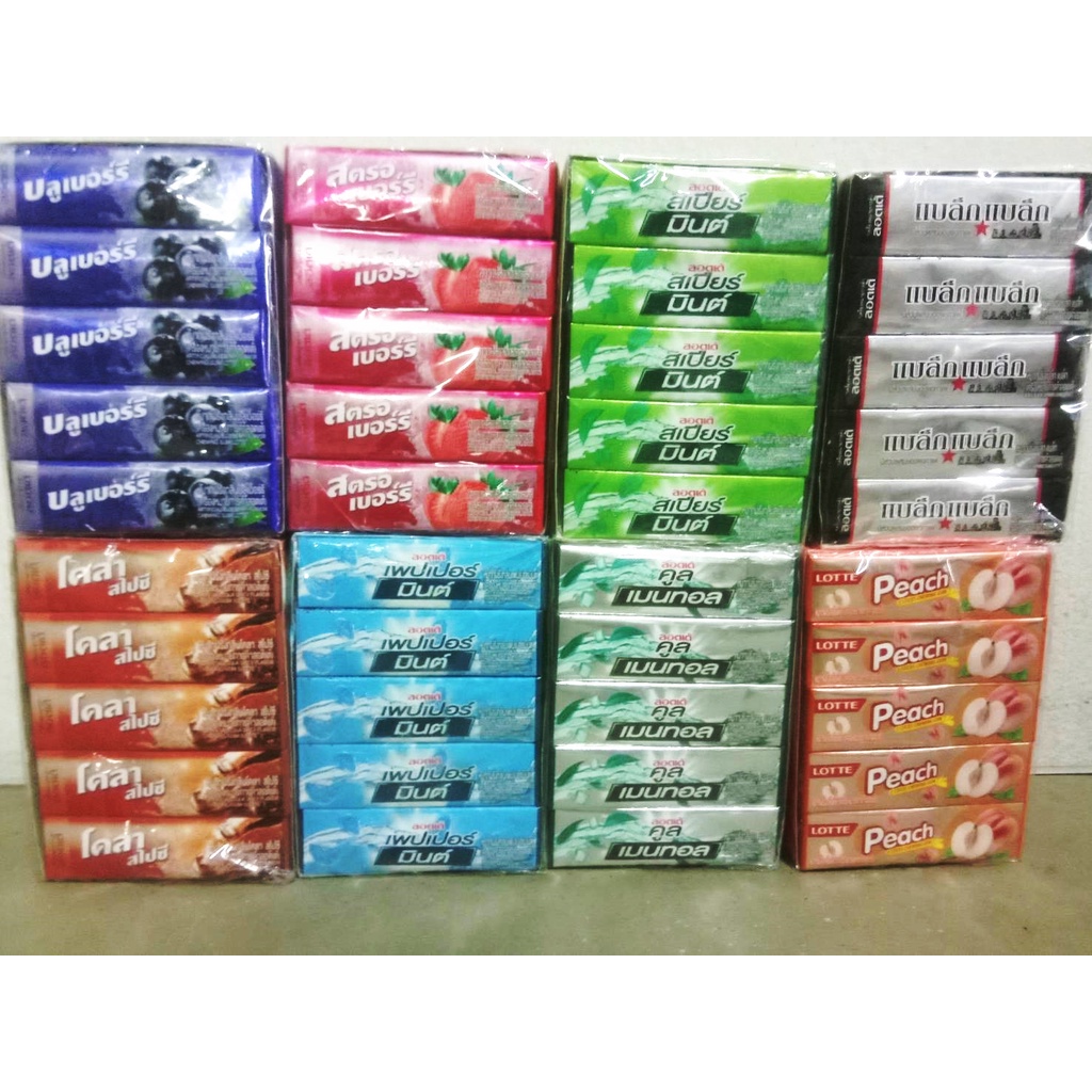 pack 20 8 กลิ่น Lotte Stick Gum หมากฝรั่งลอตเต้สติ๊กกัม - badassdaddy ...