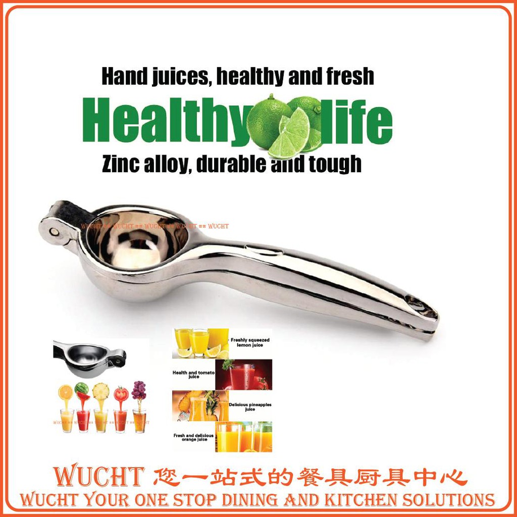 WUCHTStainless Steel Manual Citrus Juicer Lemon Orange Lime Squeezer ...