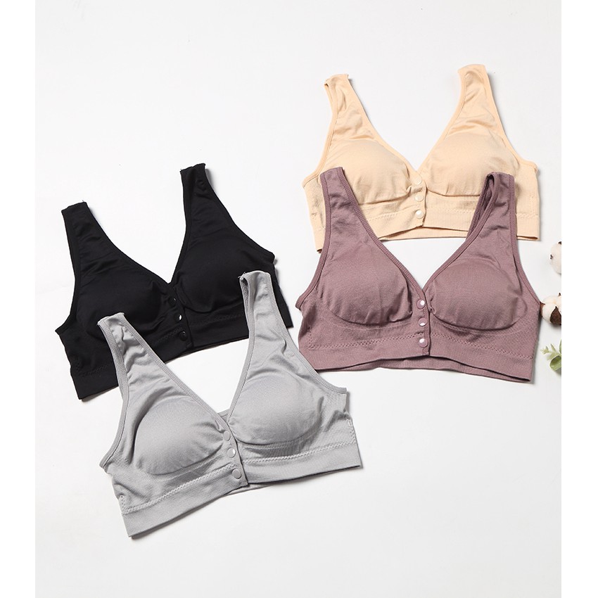 ♈SB-117 สินค้าใหม่ [24Shop] สปอร์ตบรากระดุมหน้า สปอร์ตบราคนอ้วน สปอร์ตบราตะขอหน้า บราปั๊มนม บรา ...