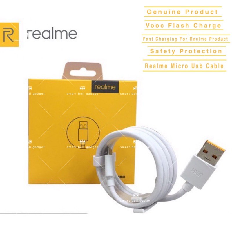 Realme Vooc Super Flash Fast Charge Micro Android Usb Cable 1meter Original Import - _tbizidh9b ...
