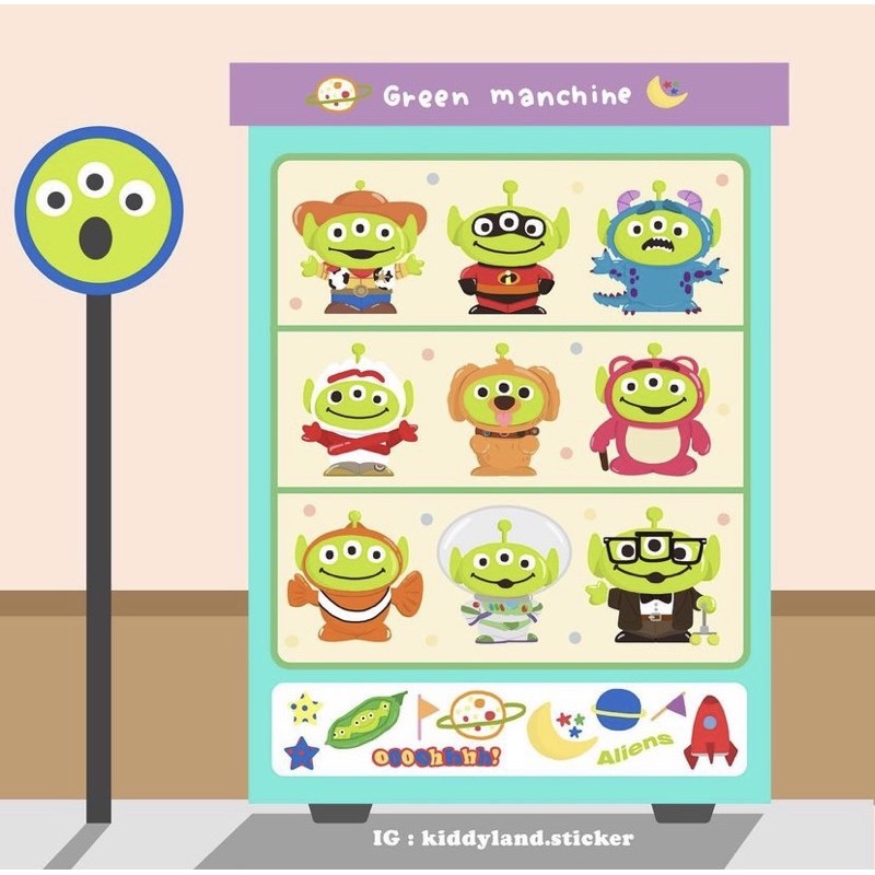 GREEN MAN STICKER VOL.1 (GREEN) A6 | Shopee Thailand