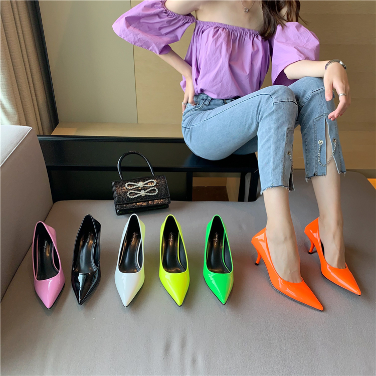 Women's shoes 2021 spring and summer new color matching Rhinestone ...