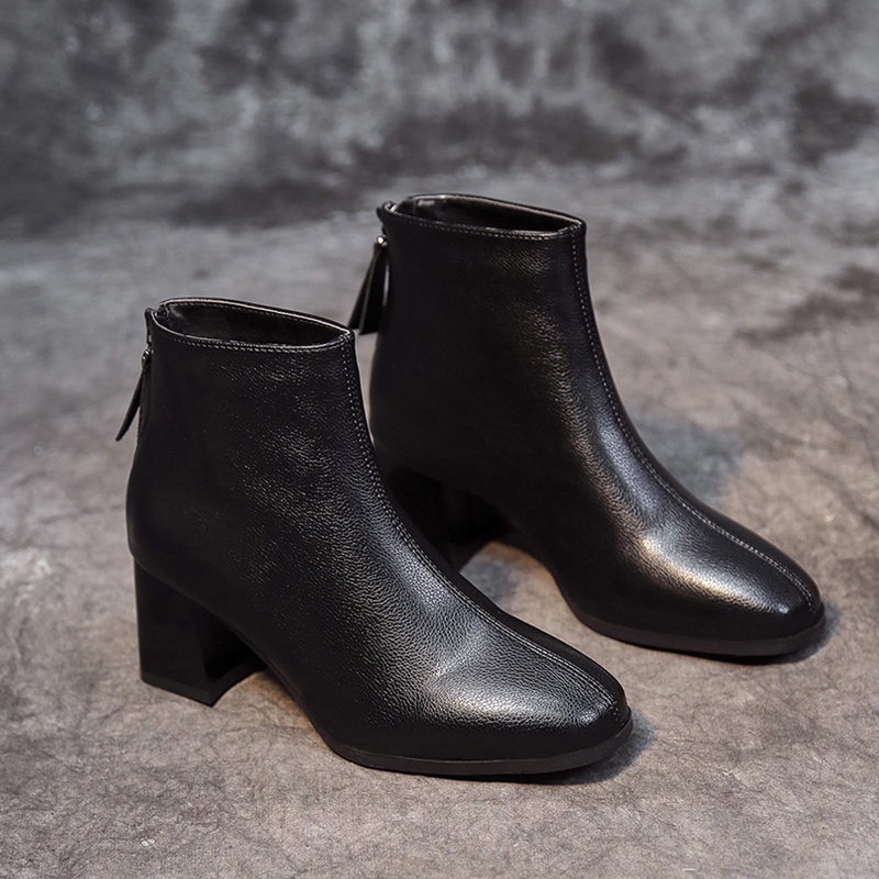 señora Moderna botas de tacón alto Casual botines nueva moda otoño 2021 ...