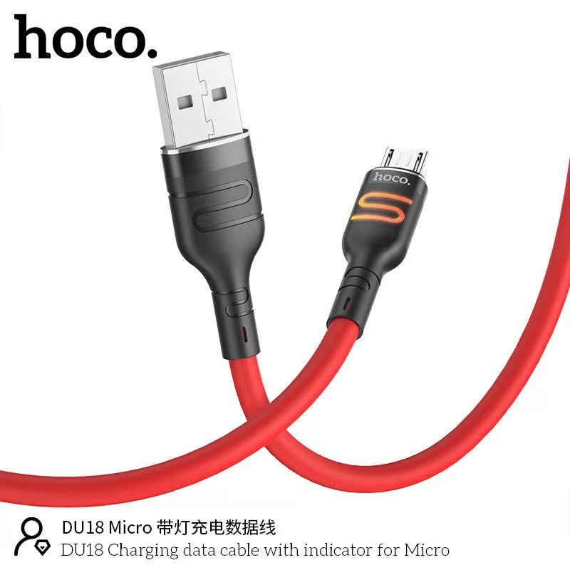 HOCO DU18 สายชาร์จ fast charging data cable fast chargig 3A 1เมตร พร้อม ...