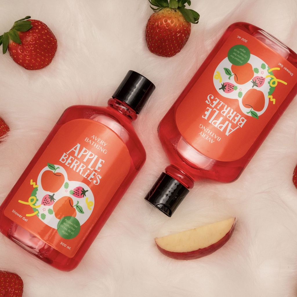 เจลอาบน้ำเอเวอรี่ บาธติ้ง กลิ่น AppleBerries - Avery Bathing Shower Gel ...