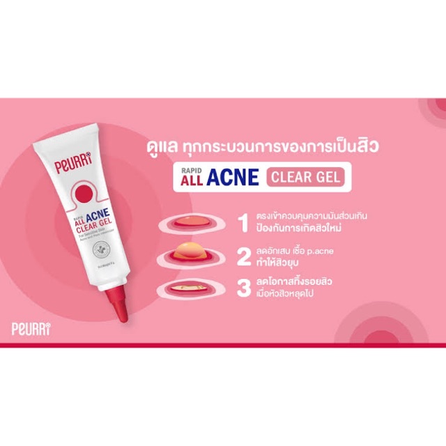 PEURRI RAPID ALL ACNE CLEAR GEL(1กล่องปริมาณ8กรัม) - sai0417 - ThaiPick