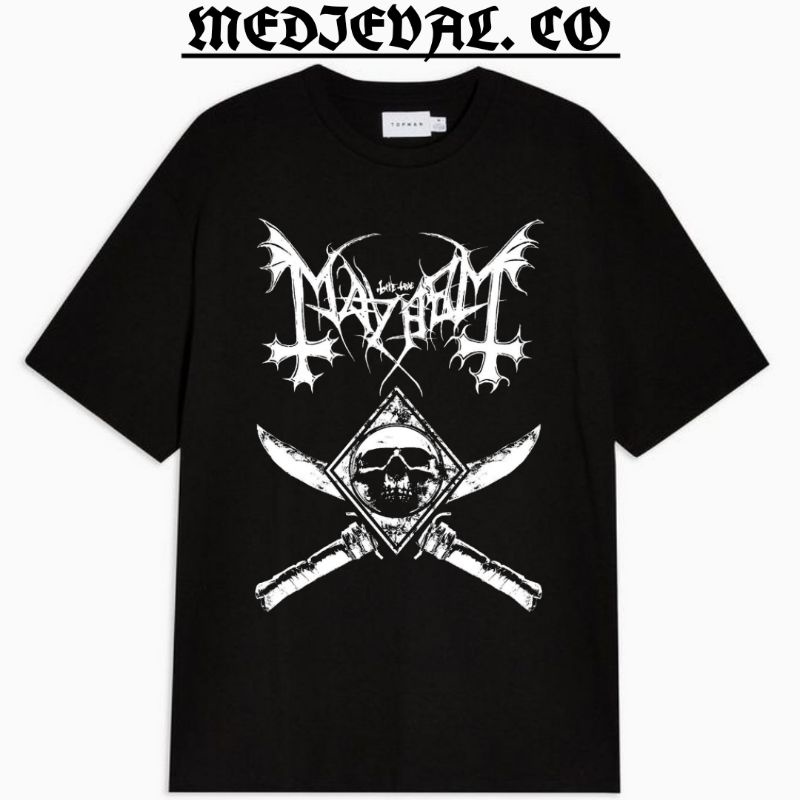 Mayhem BAND METAL เสื้อยืดลําลอง แขนสั้น พิมพ์ลาย ROCK OVERSIZE DISTRO ...
